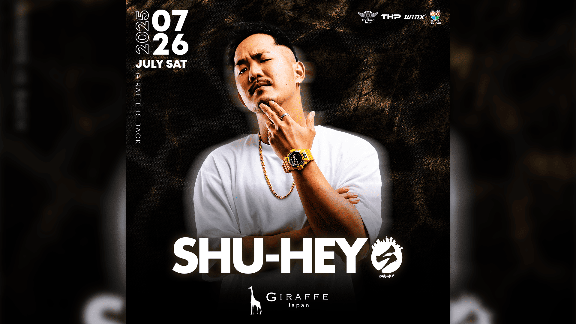 GIRAFFE Japan | SHU-HEY | 幅広い選曲を持ち合わす「SHU-HEY」がGIRAFFE Japanに登場！ SHU ...